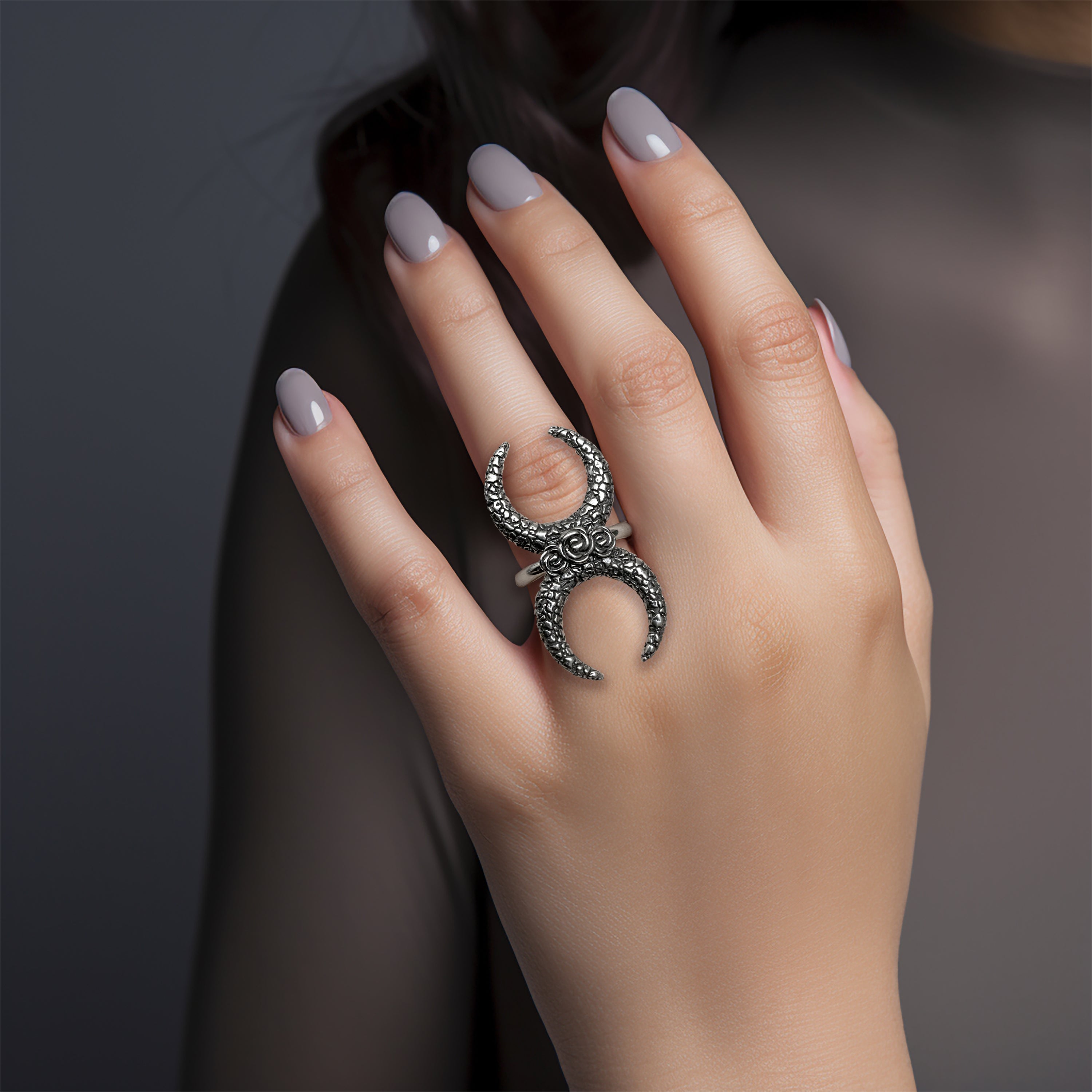 TWO MOONS RING